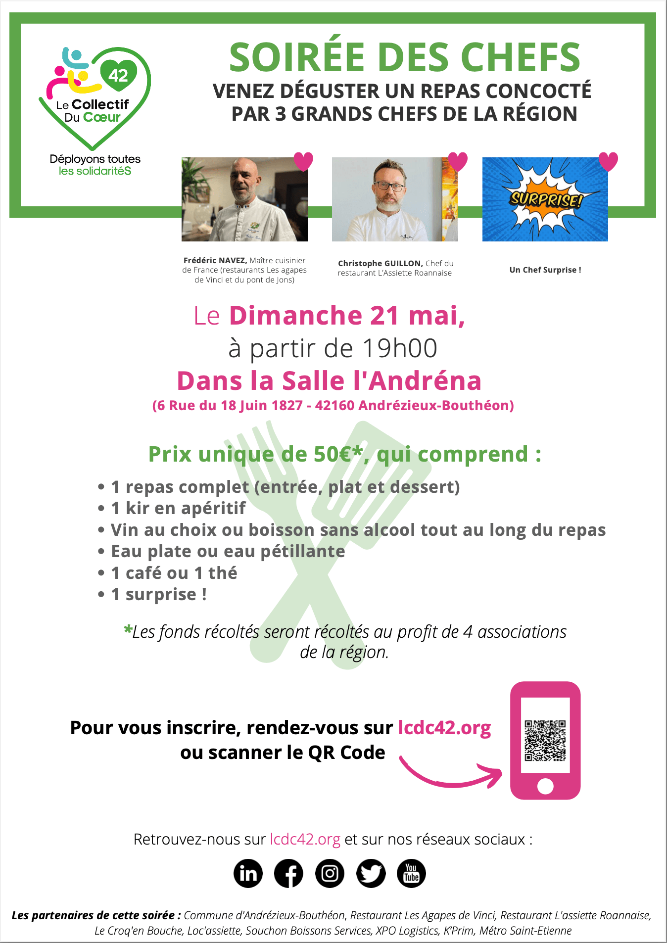 Deuxième édition de notre Soirée des Chefs Deuxième édition de notre Soirée des Chefs